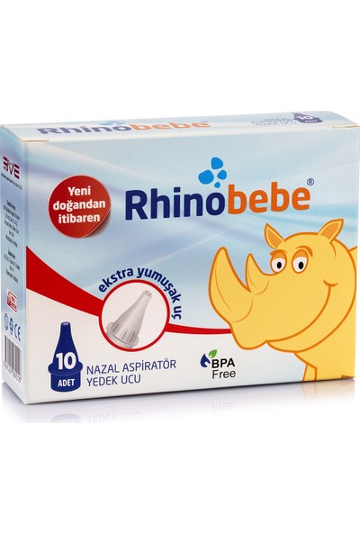 Rhinobebe Nazal Burun Aspiratörü Yedek Uç 1 Kutu Rhinobebe Nazal Burun Aspiratörü Yedek Uç 1 Kutu