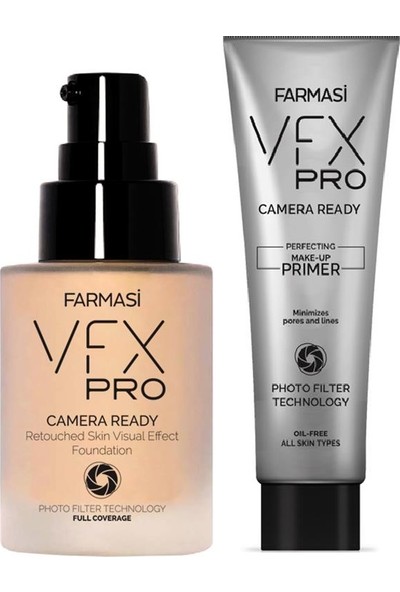 Farmasi Vfx Pro Fondöten 30 ml- 00 (Porselen Renk ) Ve Makyaj Bazı 25 ml Farmasi Vfx Pro Fondöten 30 ml- 00 (Porselen Renk ) Ve Makyaj Bazı 25 ml