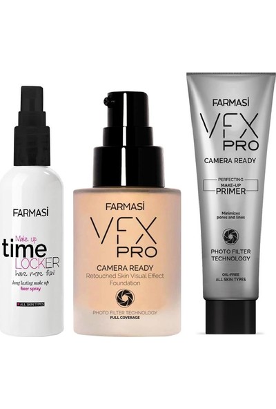 Farmasi Vfx Pro Porselen Fondöten & Makyaj Bazı & Makyaj Sabitleyici Farmasi Vfx Pro Porselen Fondöten & Makyaj Bazı & Makyaj Sabitleyici
