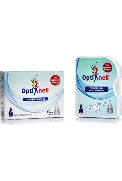 Optinell Nazal Burun Aspiratör ve Otribebe Uyumlu Yedek Uç Optinell Nazal Burun Aspiratör ve Otribebe Uyumlu Yedek Uç