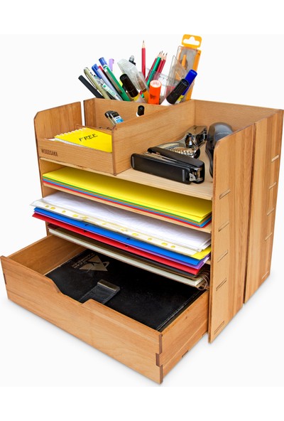 Woodsaka X2 Çekmeceli Masaüstü Organizer