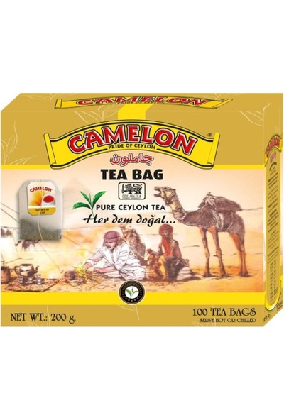 Camelon Süzen Poşet 200 gr Seylan Siyah Çay Camelon Süzen Poşet 200 gr Seylan Siyah Çay