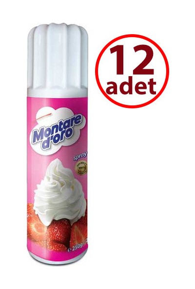 Montare D'oro Sprey Krema 250 gr x 12 Adet Montare D'oro Sprey Krema 250 gr x 12 Adet
