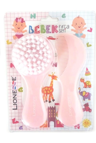 Lionesse Bebek Fırça Seti Pembe 2010 Lionesse Bebek Fırça Seti Pembe 2010