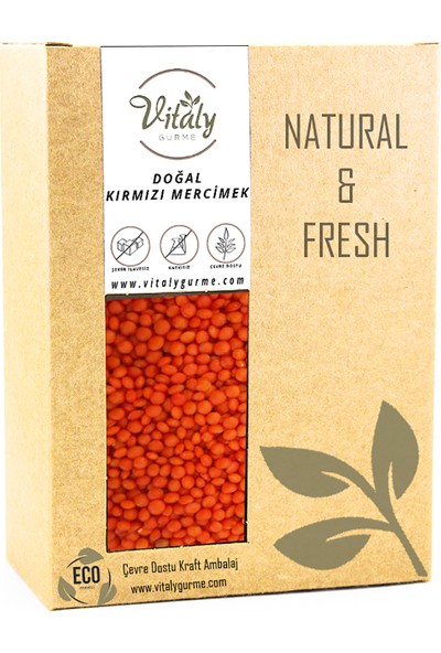 Vitaly Gurme Doğal Kırmızı Mercimek 500 gr Vitaly Gurme Doğal Kırmızı Mercimek 500 gr