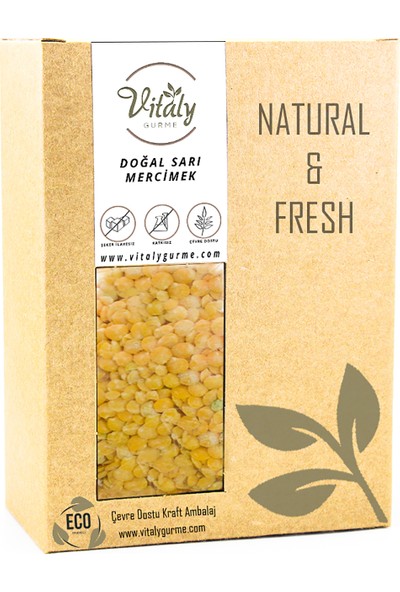 Vitaly Gurme Doğal Sarı Mercimek 500 gr