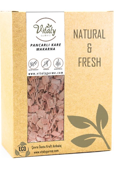 Vitaly Gurme Doğal Pancarlı Kesme Makarna 300 gr Vitaly Gurme Doğal Pancarlı Kesme Makarna 300 gr