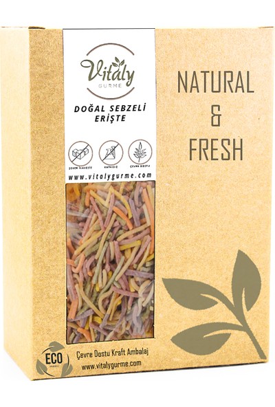 Vitaly Gurme Doğal Sebzeli Erişte 300 gr Vitaly Gurme Doğal Sebzeli Erişte 300 gr