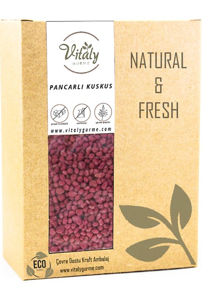 Vitaly Gurme Doğal Pancarlı Kuskus 300 gr Vitaly Gurme Doğal Pancarlı Kuskus 300 gr