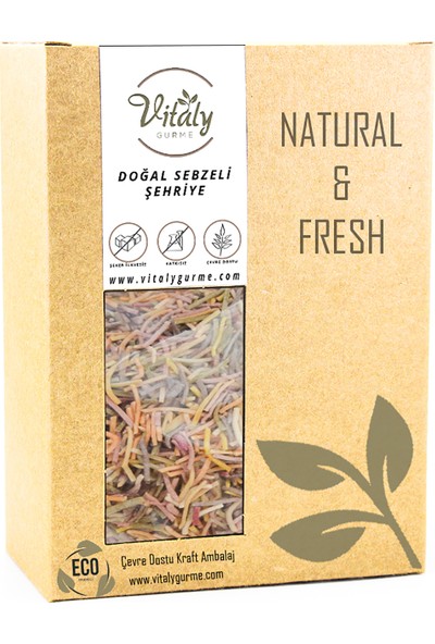 Vitaly Gurme Doğal Sebzeli Şehriye 300 gr Vitaly Gurme Doğal Sebzeli Şehriye 300 gr
