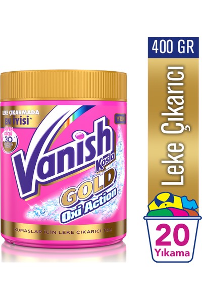 Vanish Kosla Leke Çıkarıcı Gold Toz 400gr Renkliler için Vanish Kosla Leke Çıkarıcı Gold Toz 400gr Renkliler için