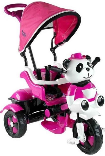 Babyhope 127 Little Panda Ebeveyn Kontrollü Tenteli Müzikli Tricycle Üç Teker Bisiklet- Pembe Babyhope 127 Little Panda Ebeveyn Kontrollü Tenteli Müzikli Tricycle Üç Teker Bisiklet- Pembe