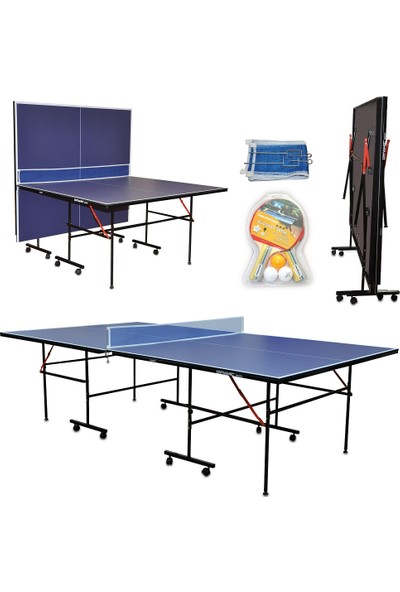 Dynamic Sport 12mm Katlanabilir Masa Tenisi Masası – 2 Raket 3 Top ve Ağ & Demir Set Hediyeli