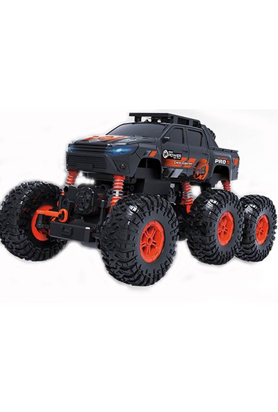 Gepettoys Rock Crawler Extreme 6 Tekerlekli Arazi Canavarı Şarjlı Kumandalı Araba Turuncu Gepettoys Rock Crawler Extreme 6 Tekerlekli Arazi Canavarı Şarjlı Kumandalı Araba Turuncu