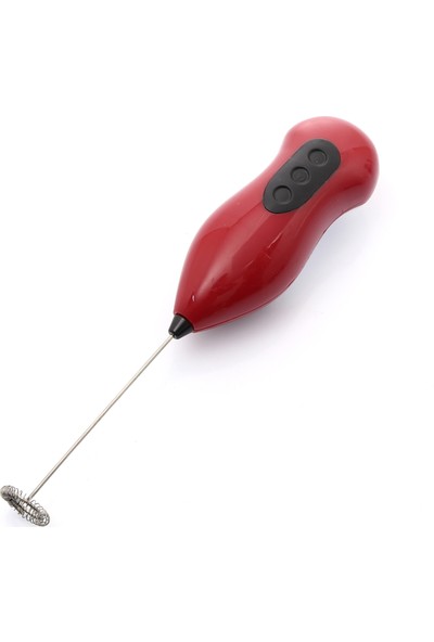Hongkin Pilli Mini Mixer Kahve Süt Köpürtücü Karıştırıcı Cappuccino Mixer Kırmızı Hongkin Pilli Mini Mixer Kahve Süt Köpürtücü Karıştırıcı Cappuccino Mixer Kırmızı