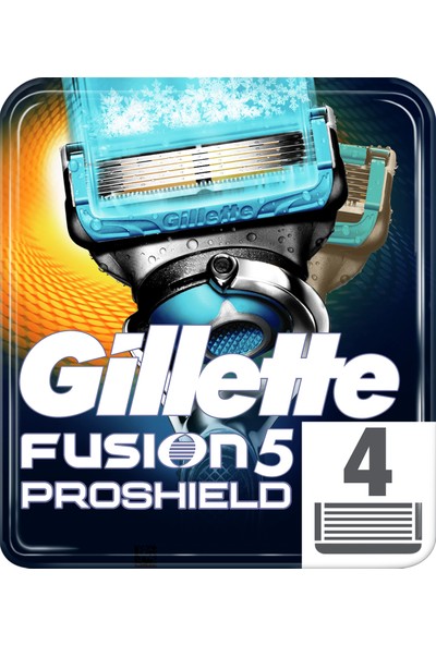 Gillette Fusion Proshield* Chill Bıçak 4'lü
