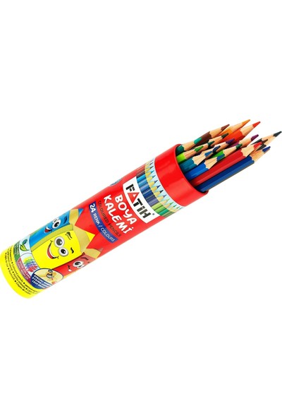 Fatih 12 Renk Tam Boy Metal Tüp Kuru Boya (33114)