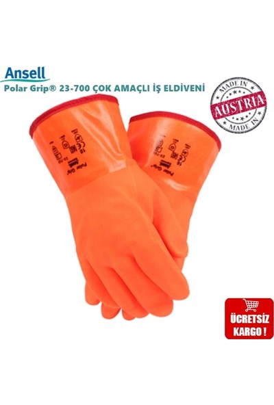 Ansell 23-700 Polar Grip Eldiven Çok Amaçlı Soğuk Hava Eldiveni