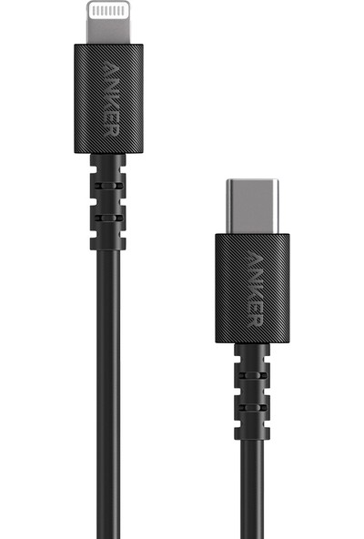 Anker PowerLine Select USB-C To iPhone Lightning Şarj/Data Kablosu 0.9 m MFI Lisanslı - Siyah A8612H11 Anker PowerLine Select USB-C To iPhone Lightning Şarj/Data Kablosu 0.9 m MFI Lisanslı - Siyah A8612H11