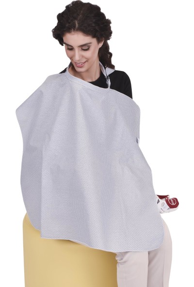 Sevi Bebe Tokalı Emzirme Örtüsü ART-6372 Gri Puanlı Sevi Bebe Tokalı Emzirme Örtüsü ART-6372 Gri Puanlı