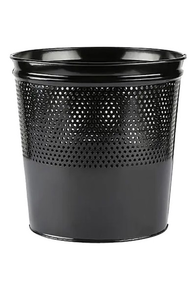 Aksesuaros Ofis Için Delikli Çöp Kovası Siyah Aksesuaros Ofis Için Delikli Çöp Kovası Siyah