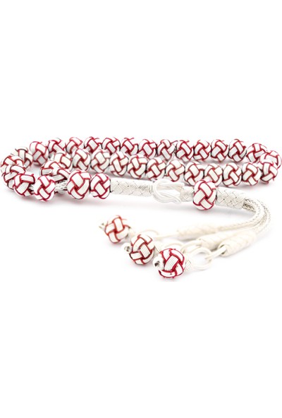 Gumush Kırmızı Beyaz Gümüş Trabzon Kazaziye Tesbih