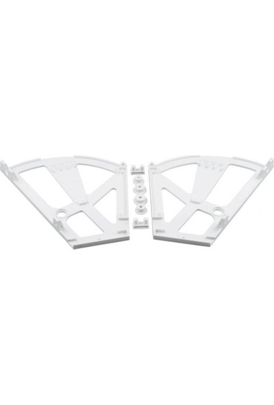 Ayder E 1611-1 2 Li Plastik Rulmanlı Ayakkabılık Aparatı Beyaz