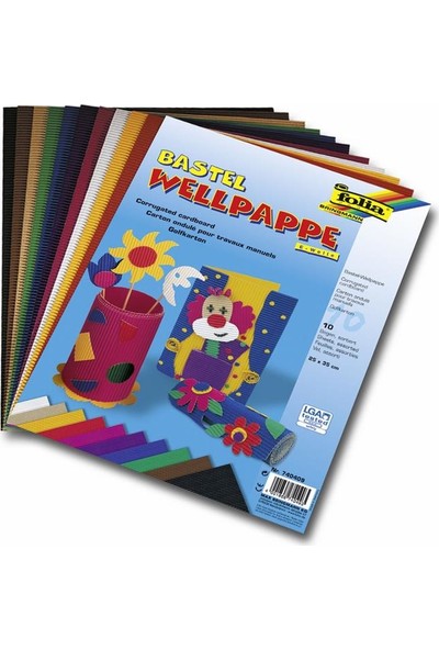 Folıa Paper Bastel Welpappe 25 X 35 Oluklu Karton 10 Renk Karışık Paket Folıa Paper Bastel Welpappe 25 X 35 Oluklu Karton 10 Renk Karışık Paket