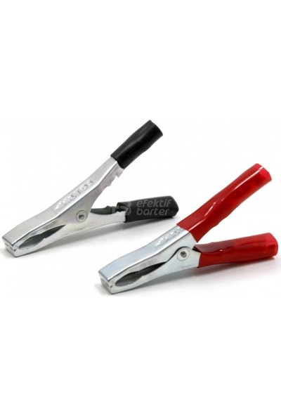 Eltos Akü Takviye Maşası Mini Kırmızı-Siyah 1 Çift Eltos Akü Takviye Maşası Mini Kırmızı-Siyah 1 Çift