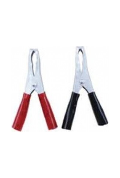 Eltos Akü Takviye Maşası Orta Kırmızı-Siyah 1 Çift