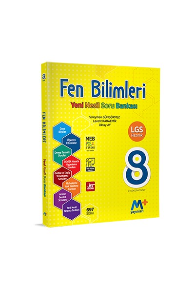 Martı Okul 8. Sınıf Fen Bi̇li̇mleri̇ Yeni̇ Nesi̇l Soru Bankası