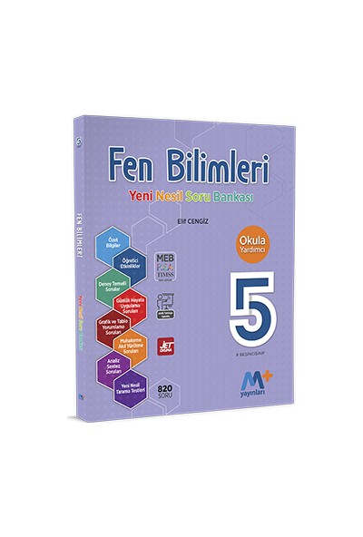 Martı Okul 5. Sınıf Fen Bi̇li̇mleri̇ Yeni̇ Nesi̇l Soru Bankası