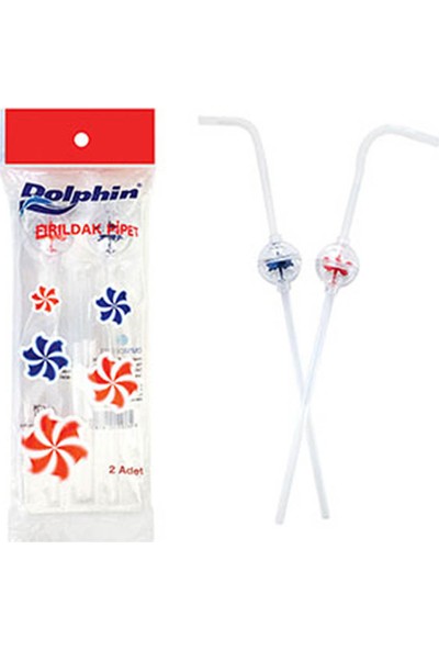 Roll-up Dolphin Fırıldak Pipet 33 cm 2li Roll-up Dolphin Fırıldak Pipet 33 cm 2li