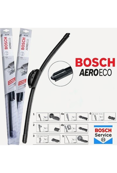 Bosch Aeroeco Mitsubishi L200 2009 - 2018 Muz Silecek Takımı Bosch Aeroeco Mitsubishi L200 2009 - 2018 Muz Silecek Takımı