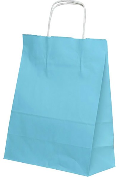 Roll-Up Roll-Up Kraft Çanta Açık Mavi Orta Boy 25 x 31 cm 25li