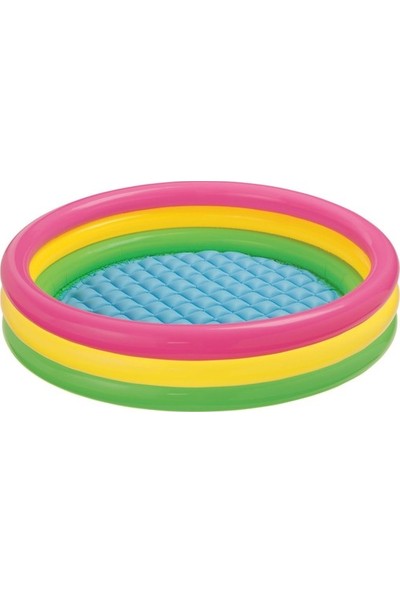 Intex 57412 Sunset Yumuşak Tabanlı Çocuk Havuzu 114 x 25 cm