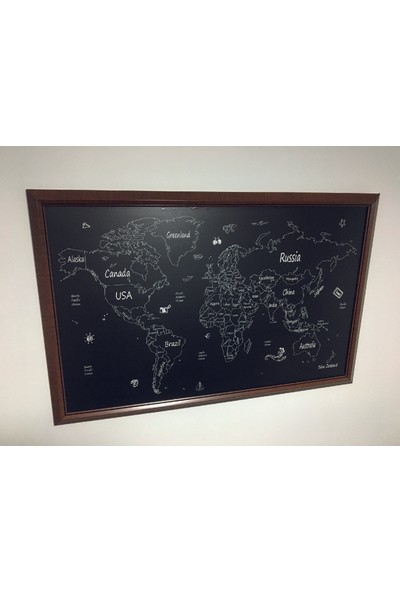 Mapofx El Çizimi Pinlebilir Dünya Haritası