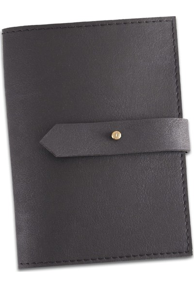 Le Color Leather Passaport Case Siyah