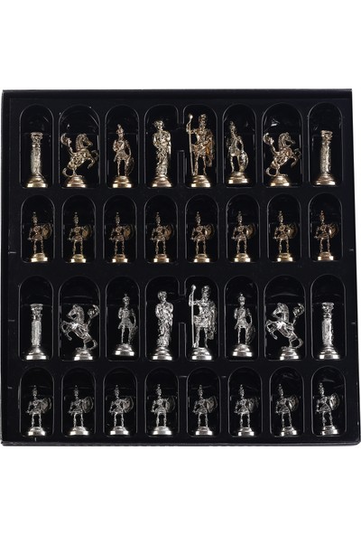 Gift Home Küçük Boy Metal Roma Satranç Taşı Parlak Gift Home Küçük Boy Metal Roma Satranç Taşı Parlak