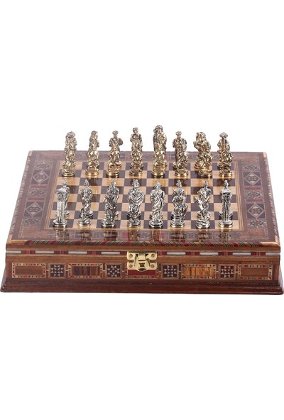 Gift Home Metal Osmanlı Bizans Satranç Takımı Gift Home Metal Osmanlı Bizans Satranç Takımı