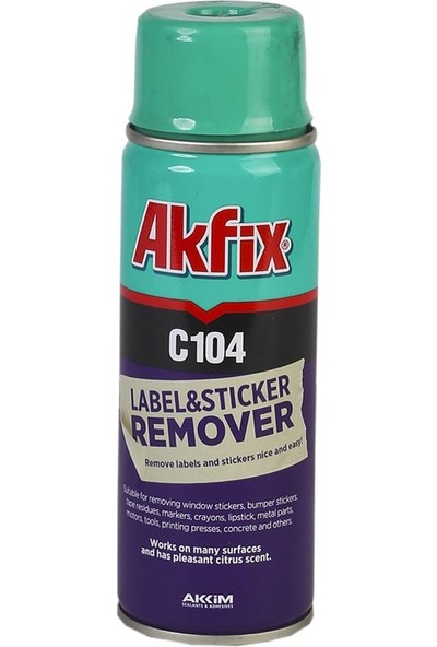 Akfix C104 Etiket Sökücü Sprey Akfix C104 Etiket Sökücü Sprey