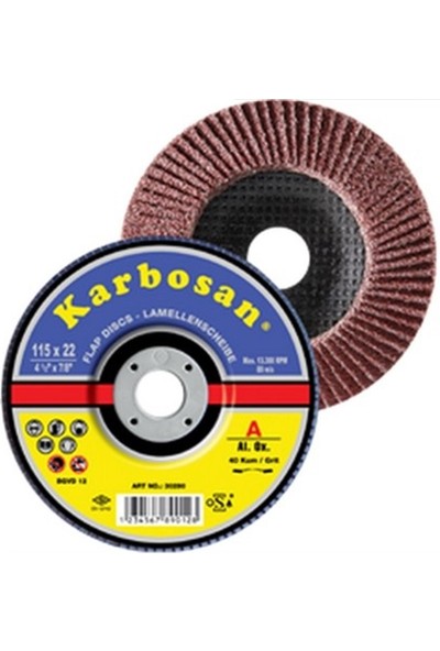 Karbosan Flap Zımpara Diski 115 mm