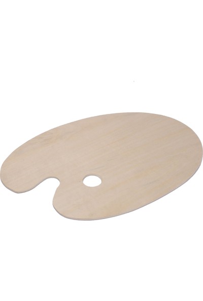 Hobi24 Ahşap Oval Palet 30 x 40 cm