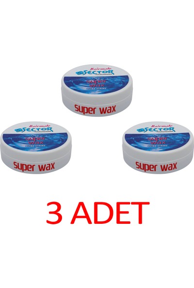 Sector Ultra Strong Super Wax 150 ml 3'lü Set Sector Ultra Strong Super Wax 150 ml 3'lü Set