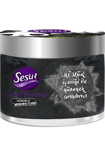 Sesu Vücut Peelingi Kömürlü 100 gr