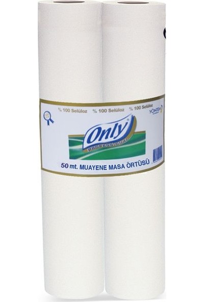 Only Lamineli Muayene Masa Örtüsü Kağıt 2 Adet x 50 mt