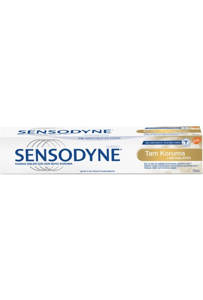 Sensodyne Tam Koruma & Beyazlatıcı Diş Macunu 75 Ml Sensodyne Tam Koruma & Beyazlatıcı Diş Macunu 75 Ml