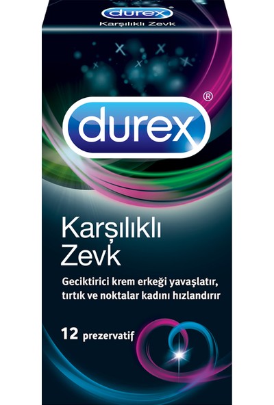 Durex Karşılıklı Zevk Prezervatif 12'li Durex Karşılıklı Zevk Prezervatif 12'li