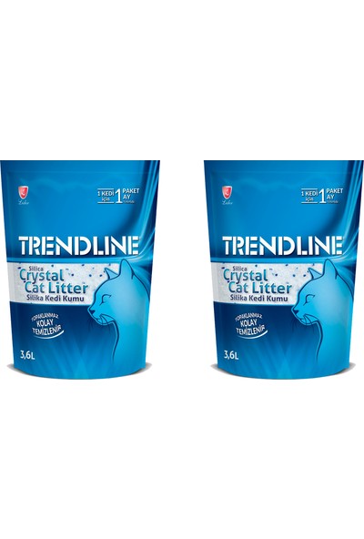 Trendline Silica Kristal Kedi Kumu 3,6 lt 2 Adet