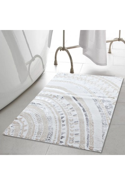 White & Begie Ala Banyo Paspası 60 x 100 cm White & Begie Ala Banyo Paspası 60 x 100 cm